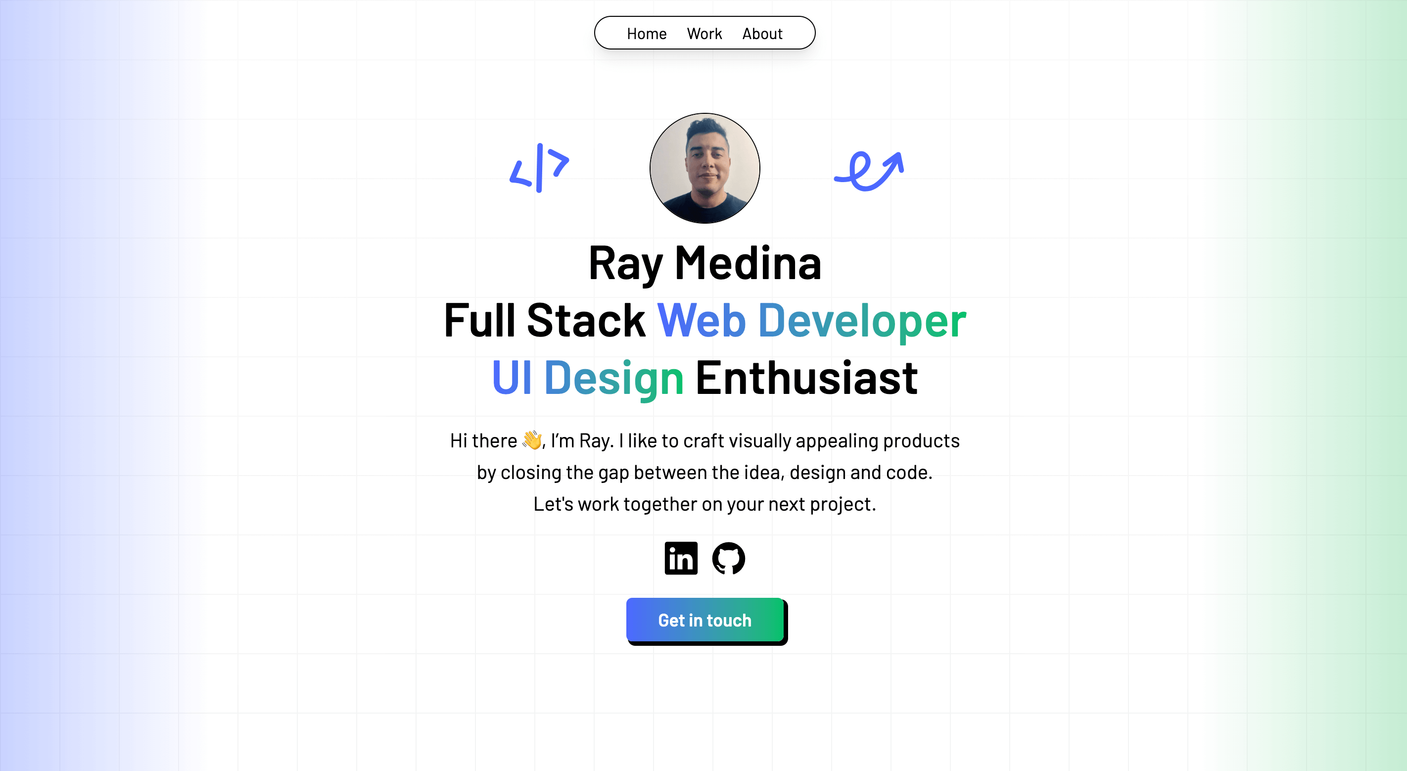 Ray Medina | Full Stack Web Developer | UI Design Enthusiast